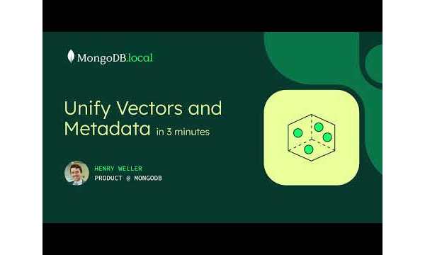 Unify Vectors And Metadata Rag With Mongodb Vector Search In 3 Minutes