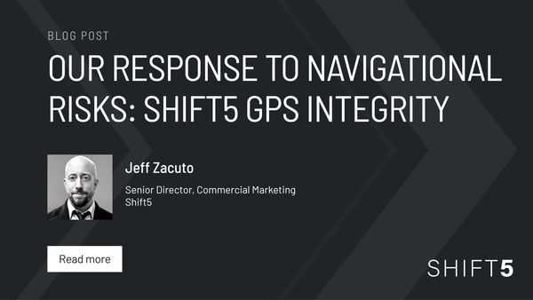 Our Response to Navigational Risks: The Shift5 GPS Integrity Module ...