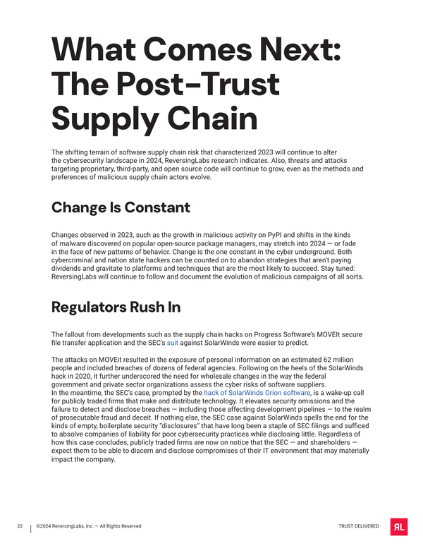 Chapter 7: The Post-Trust Supply Chain Chapter 7: The Post-Trust Supply Chain