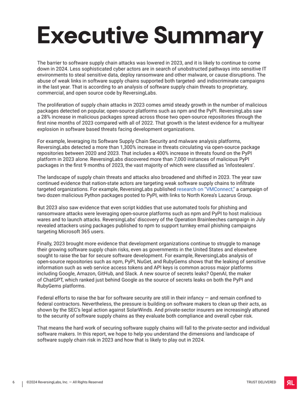 Chapter 1: Executive Summary