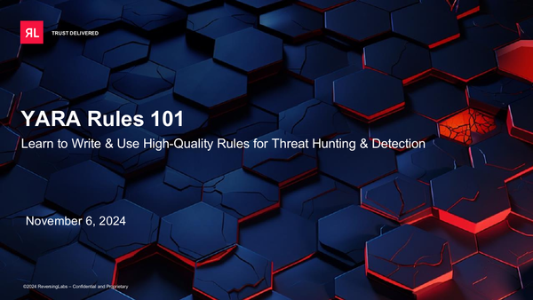 YARA Rules 101 Presentation Materials