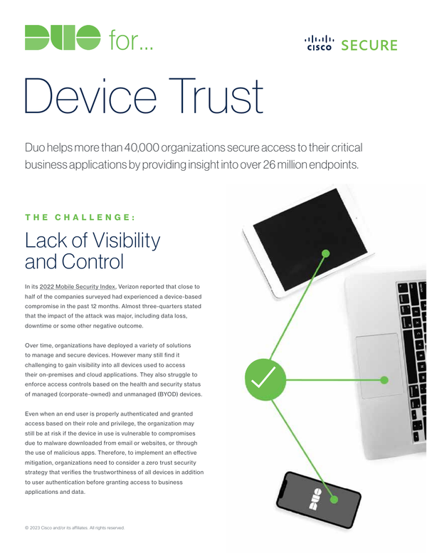 Duo for Device Trust