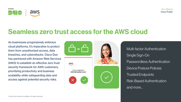 Seamless zero trust access for the AWS cloud