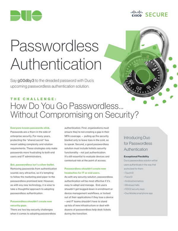 Passwordless Authentication