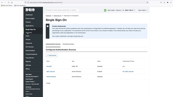 Demo - New Duo SSO Experience