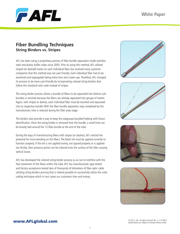 Fiber Bundling Technique: String Bundles vs. Stripes