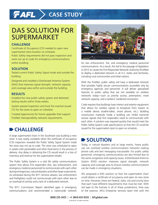 DAS Supermarket Case Study