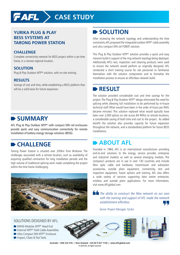 [Case Study] Yurika Plug & Play BESS Systems at Tarong Power Station ...