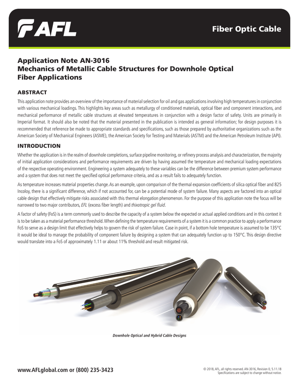 Application Note: Mechanics of Metallic Cable Structures for Downhole ...