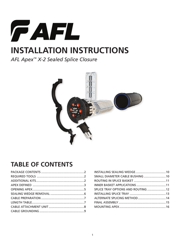 Apex X2 Closure Instructions