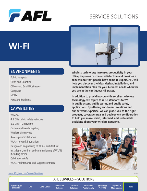 AFL Service Solutions - Wi-Fi