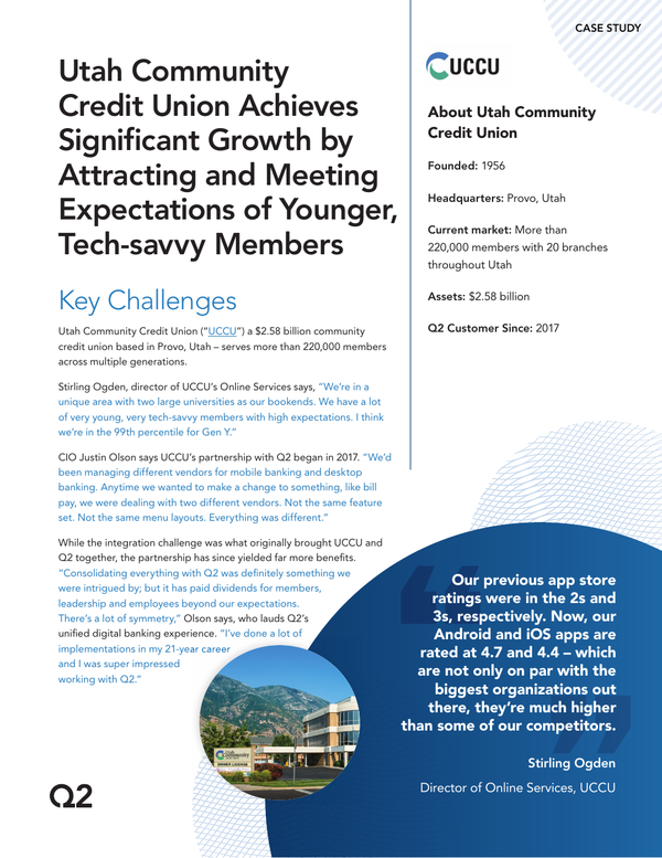 Utah Community CU Achieves Growth With Younger Members