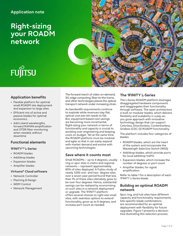 Right-sizing Your ROADM Network
