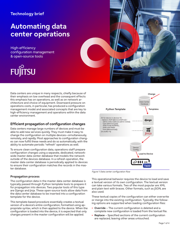 Automating Data Center Operations [Technology Brief]