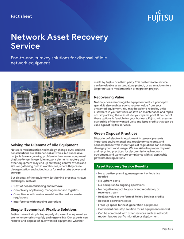 Network Asset Recovery Service