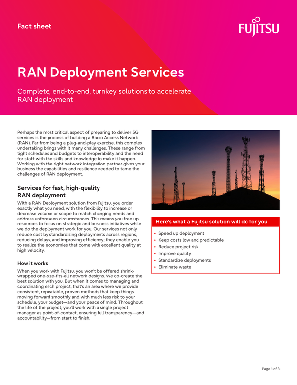 RAN Deployment Services