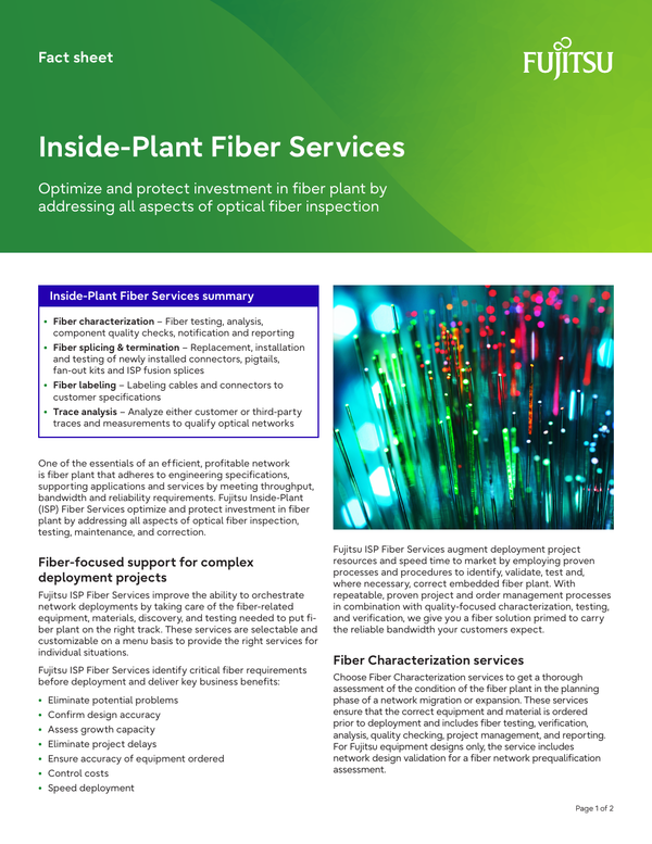 Inside-Plant Fiber Services