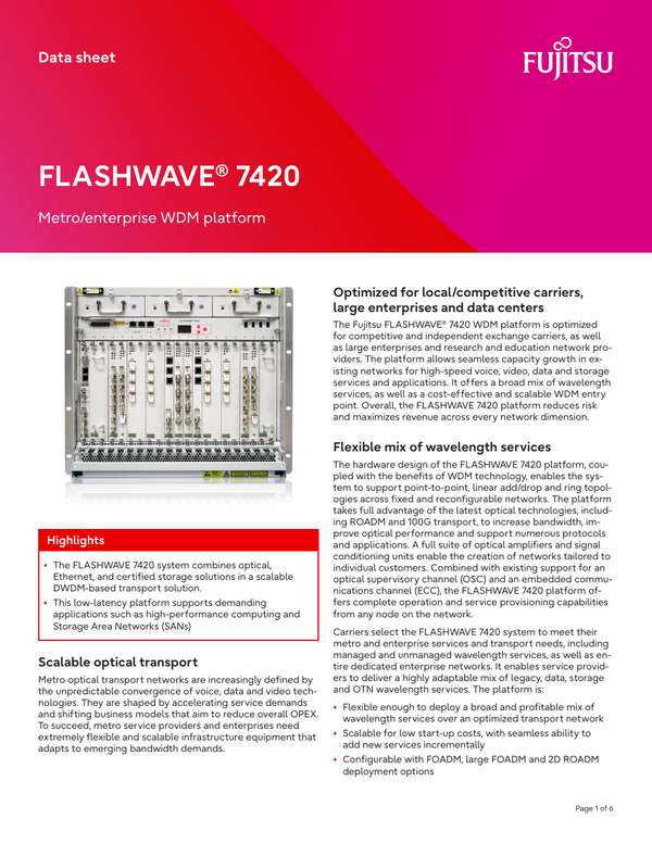 FLASHWAVE 7420