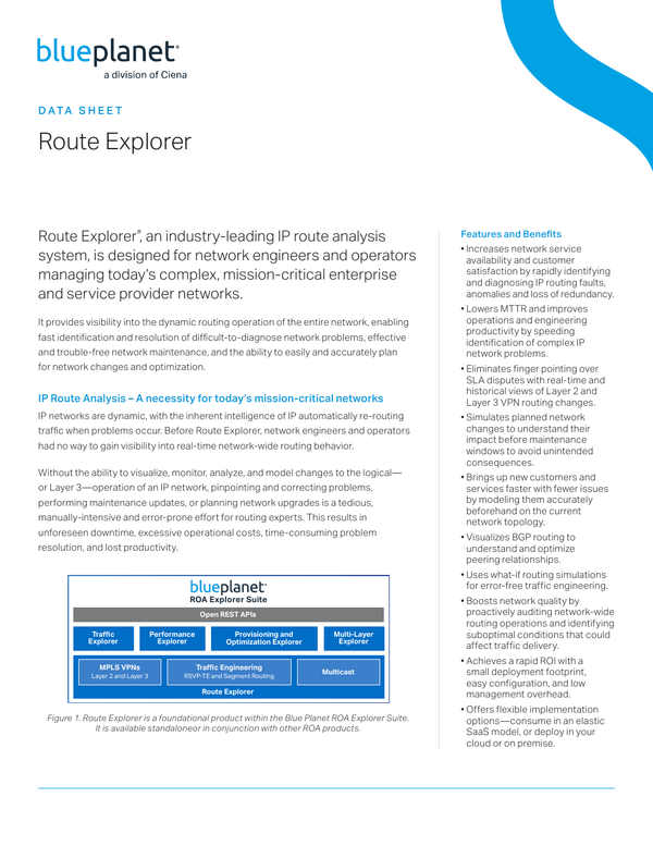 Route Explorer [Data Sheet]