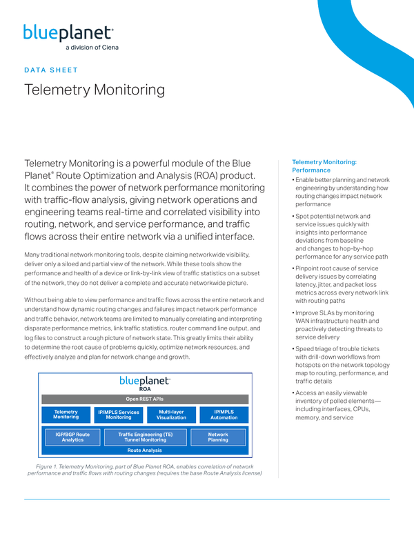 Telemetry Monitoring [Data Sheet]
