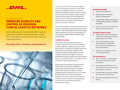 Case Study | Global Clinical Logistics Distribution Network Design
